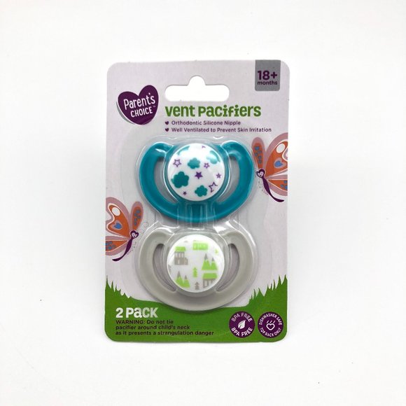 Parent's Choice | Other | Parents Choice Vent Pacifiers 8 Months 2 Pack ...